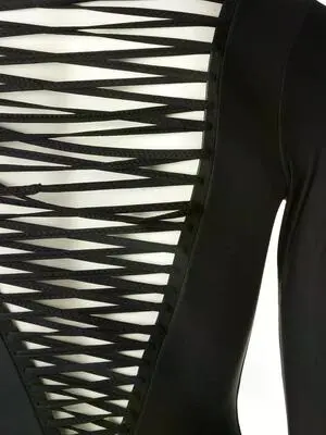 AMIR SLAMA Strappy Long Sleeve Swimsuit