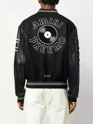 Amiri Logo-appliqué Varsity Jacket