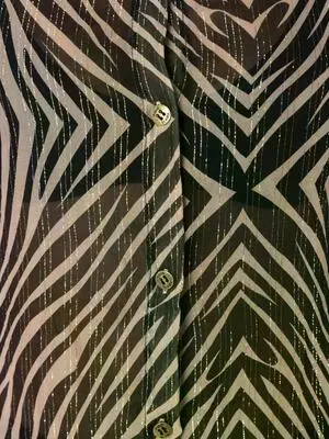 AMIR SLAMA Zebra-print Silk Shirt