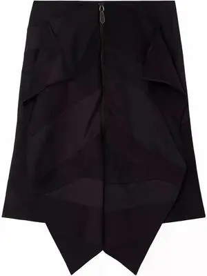 Burberry Drape-detail Skirt