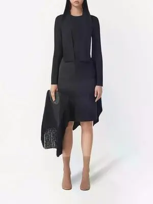 Burberry Drape-detail Skirt
