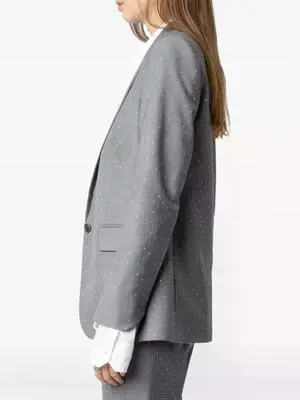 Zadig&Voltaire Valse Embellished Blazer - Grey