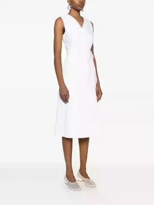 Theory Sleeveless Wrap Midi Dress