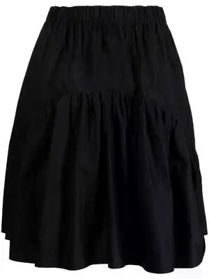 JNBY Ruffled Cotton Midi Skirt