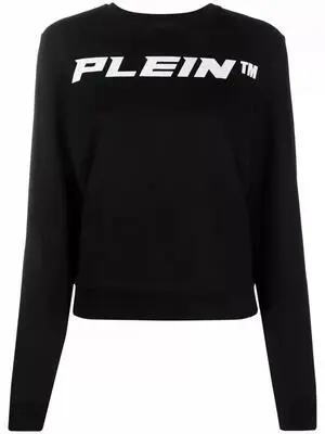 Philipp Plein Logo-print Cotton Sweatshirt - Black