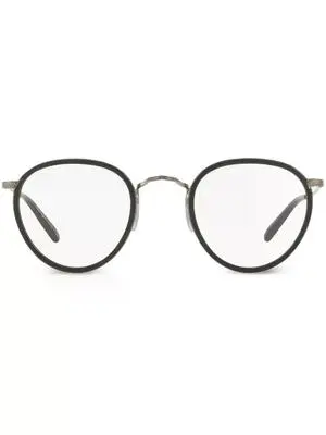Oliver Spencer Round-frame Glasses - Black