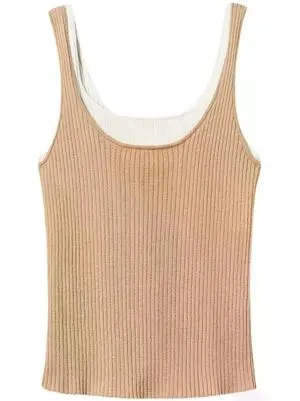 TWINSET Trompe-l'œil Fitted Knit Top
