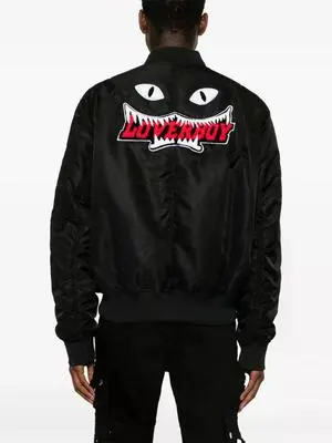 CHARLES JEFFREY Eye-patch Padded Bomber Jacket