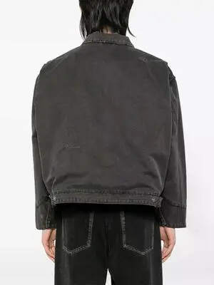 GROUND ZERO Distressed Zip-up Jacket