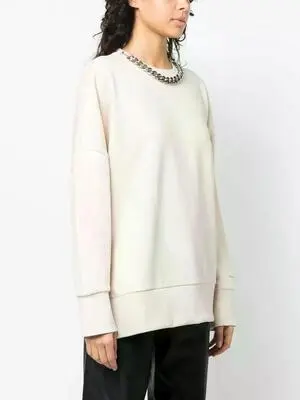 Stella McCartney Chain-link Cotton Sweatshirt - Neutrals