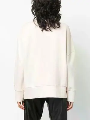 Stella McCartney Chain-link Cotton Sweatshirt - Neutrals