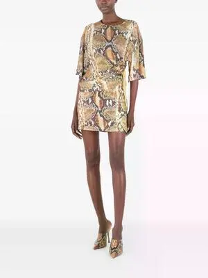 Roberto Cavalli Snakeskin-print T-shirt