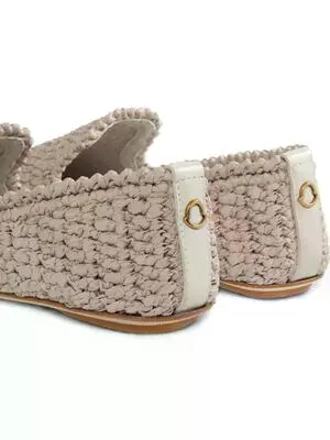 Moncler Braided Slip-on Loafers - Neutrals
