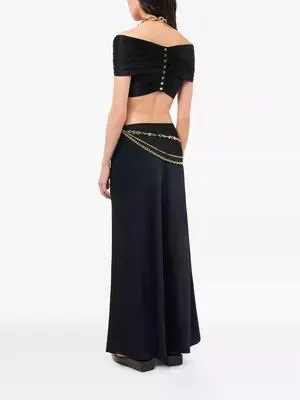 Rabanne Chain-detail Maxi Skirt - Black