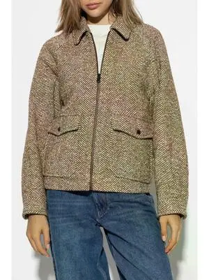 Woolrich Herringbone Jacket - Brown