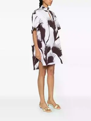 FERRAGAMO Cropped Venus Print Kaftan