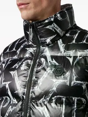 Philipp Plein Logo-print Drawstring Padded Gilet