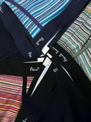 Paul Smith Logo-waistband Striped Boxers