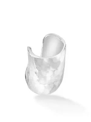 DOWER & HALL Nomad Long Curved Ear Cuff - Silver