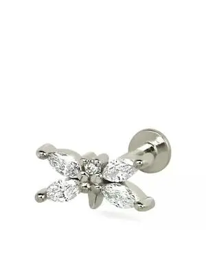 LARK & BERRY 14kt White Gold Butterfly Diamond Stud Earring