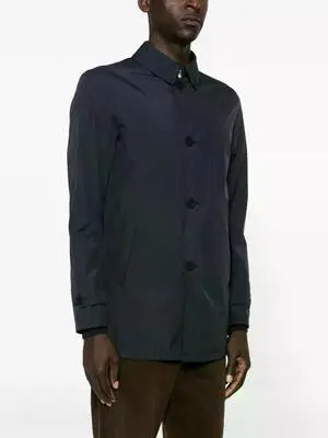 Herno Buttoned Lightweight Jacket - Blue