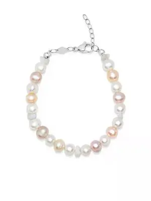 NIALAYA JEWELRY Bead Detailing Bracelet - Silver