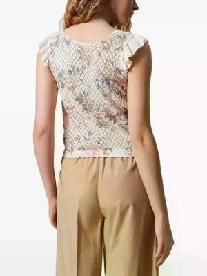 TWINSET Floral Knitted Top