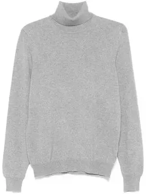 Fedeli Cashmere Roll Neck Sweater - Grey