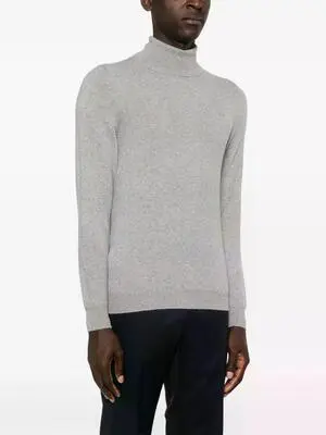 Fedeli Cashmere Roll Neck Sweater - Grey