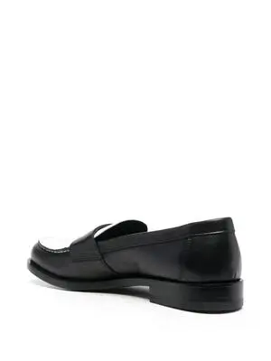 SCAROSSO Two-tone Leather Loafers