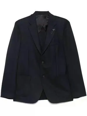 LARDINI Wool Blazer - Blue
