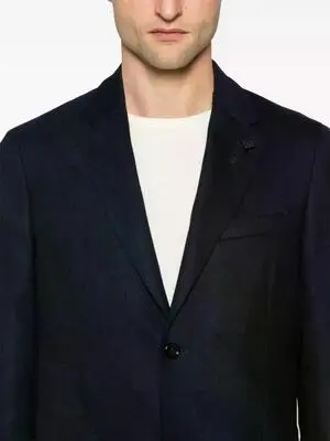 LARDINI Wool Blazer - Blue