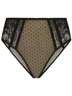 Dolce & Gabbana Dots-lace Briefs - Black