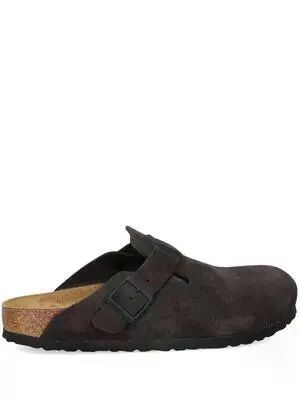 BIRKENSTOCK Boston Velvet Mules - Grey
