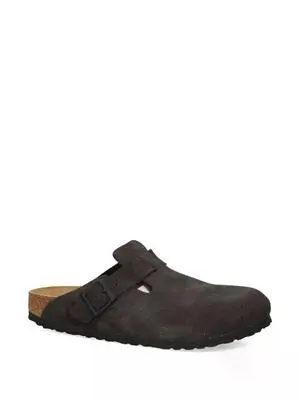BIRKENSTOCK Boston Velvet Mules - Grey
