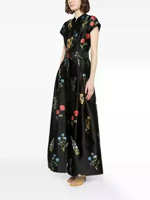 Sachin & Babi Marta Floral-print Gown - Blue