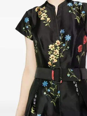 Sachin & Babi Marta Floral-print Gown - Blue