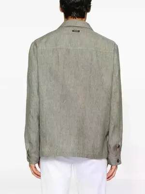 Peserico Mélange-effect Shirt Jacket