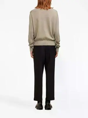 AMI Paris Logo-embroidered Roll-neck Jumper
