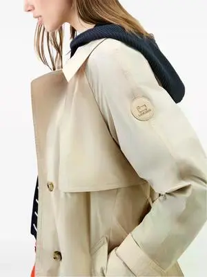 Woolrich Single-breasted Belted Trench Coat