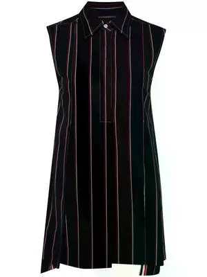 Thom Browne Rwb-stripe Shirt Dress