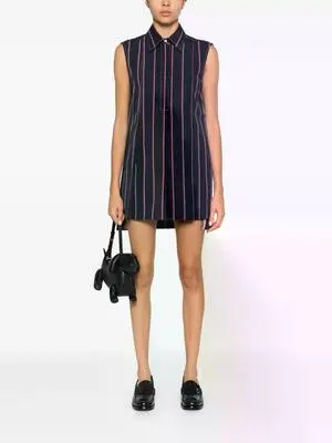 Thom Browne Rwb-stripe Shirt Dress