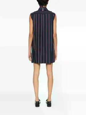 Thom Browne Rwb-stripe Shirt Dress