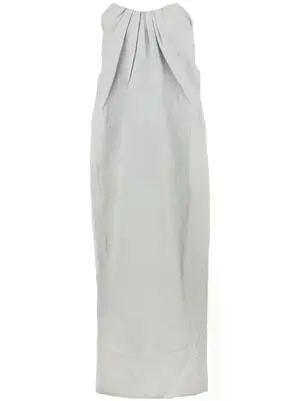 Co Strapless Pleat-detail Shift Maxi Dress
