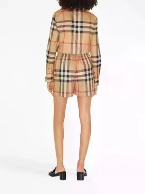 Burberry Vintage Check Cotton Shorts