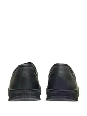 FERRAGAMO Panelled Leather Sneakers - Black