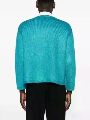 Valentino Garavani High-shine Finish Crew Neck Sweater