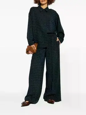 Kenzo Weave Palazzo Pants