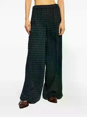Kenzo Weave Palazzo Pants