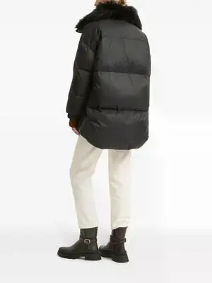 YVES SALOMON Padded Coat With Faux-fur Collar